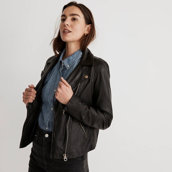 Madewell | Jackets & Coats | New Madewell Leather Jacket | Poshmark